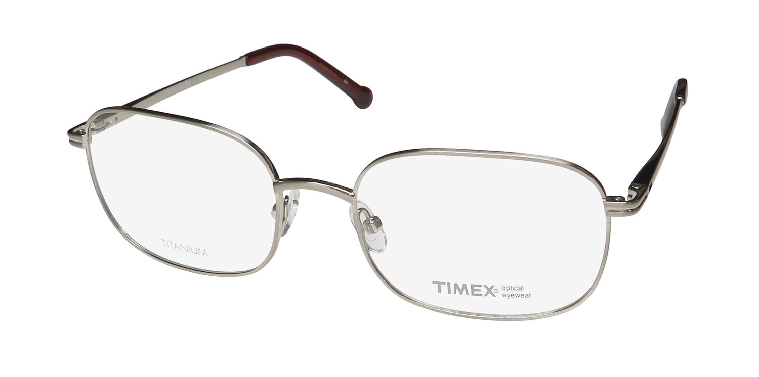 TIMEX 5:21 PM TITANIUM METAL CLASSIC SHAPE NO ALLERGY HIP EYEGLASS ...