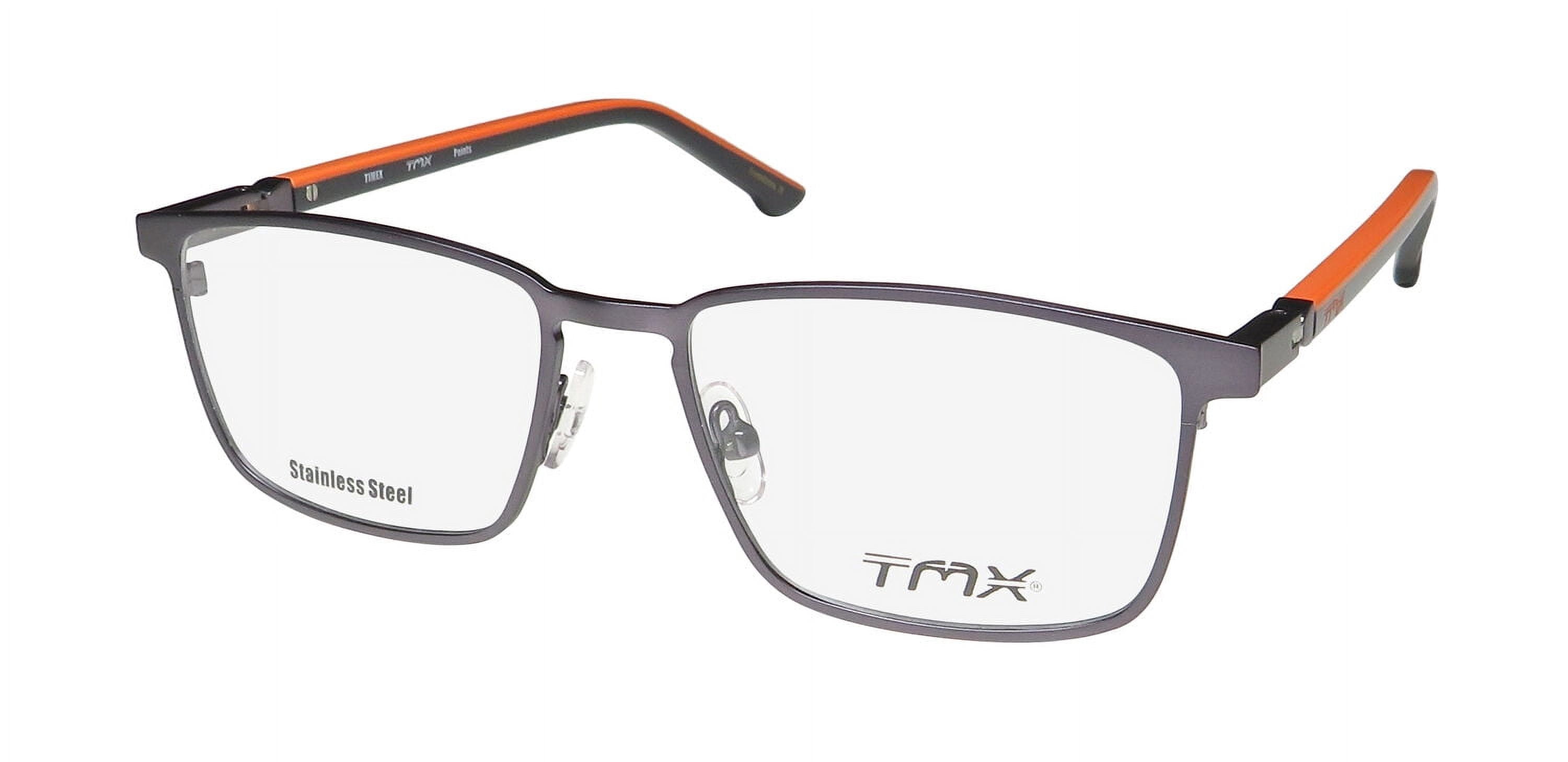 TIMEX TMX POINTS STAINLESS STEEL PRESTIGIOUS USA DESIGNER EYEGLASS ...
