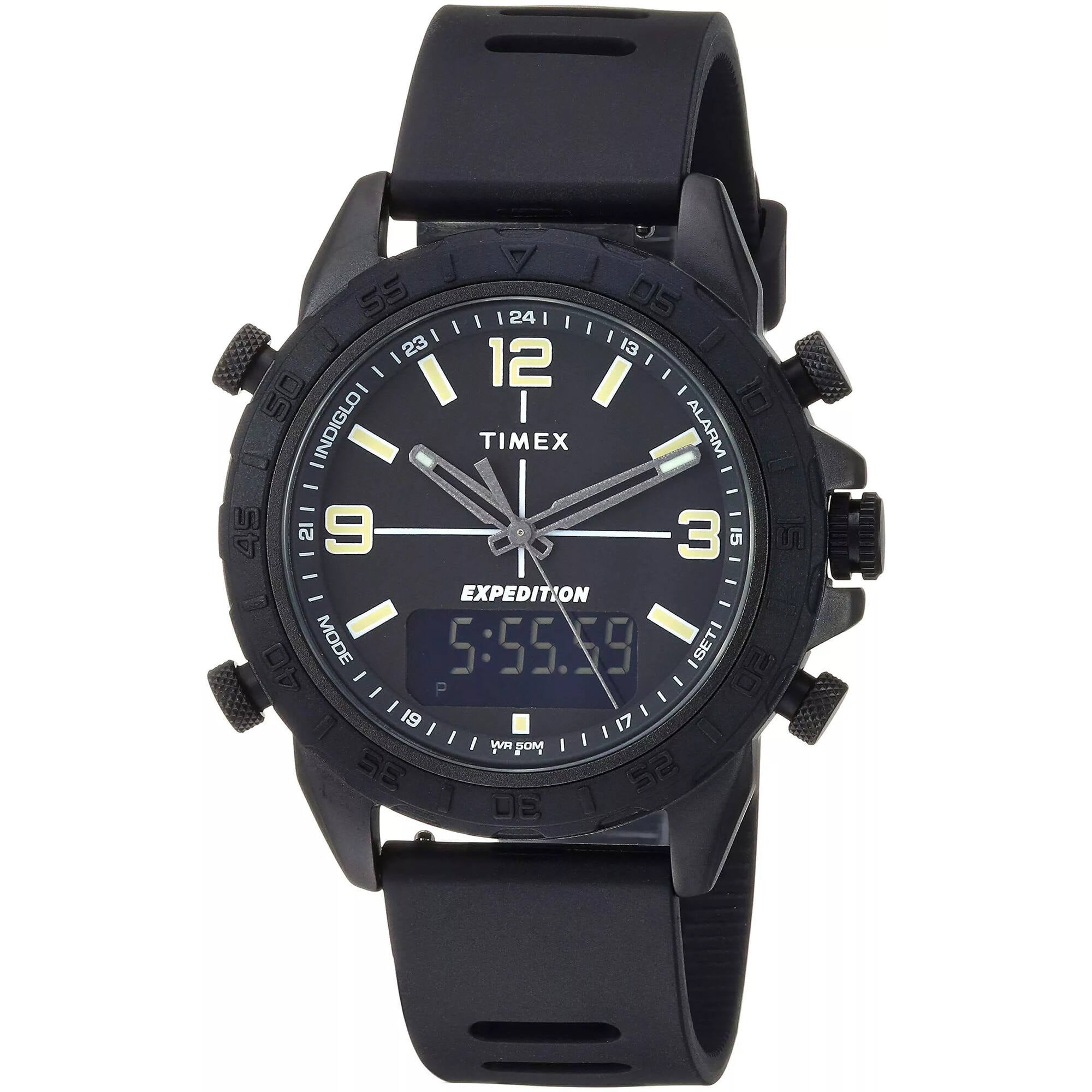 TIMEX TW4B17000 Men's Expedition Pioneer Black Dial Ana-Digi Watch ...