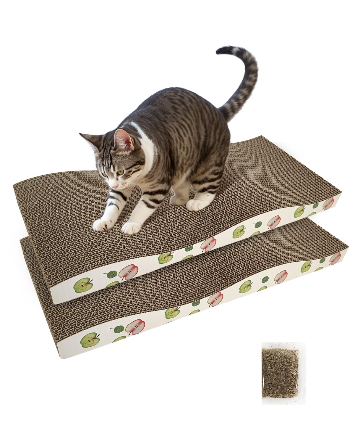 TIMHAKA Cat Scratching Board, Corrugate Cat ATT1Scratcher for with ...