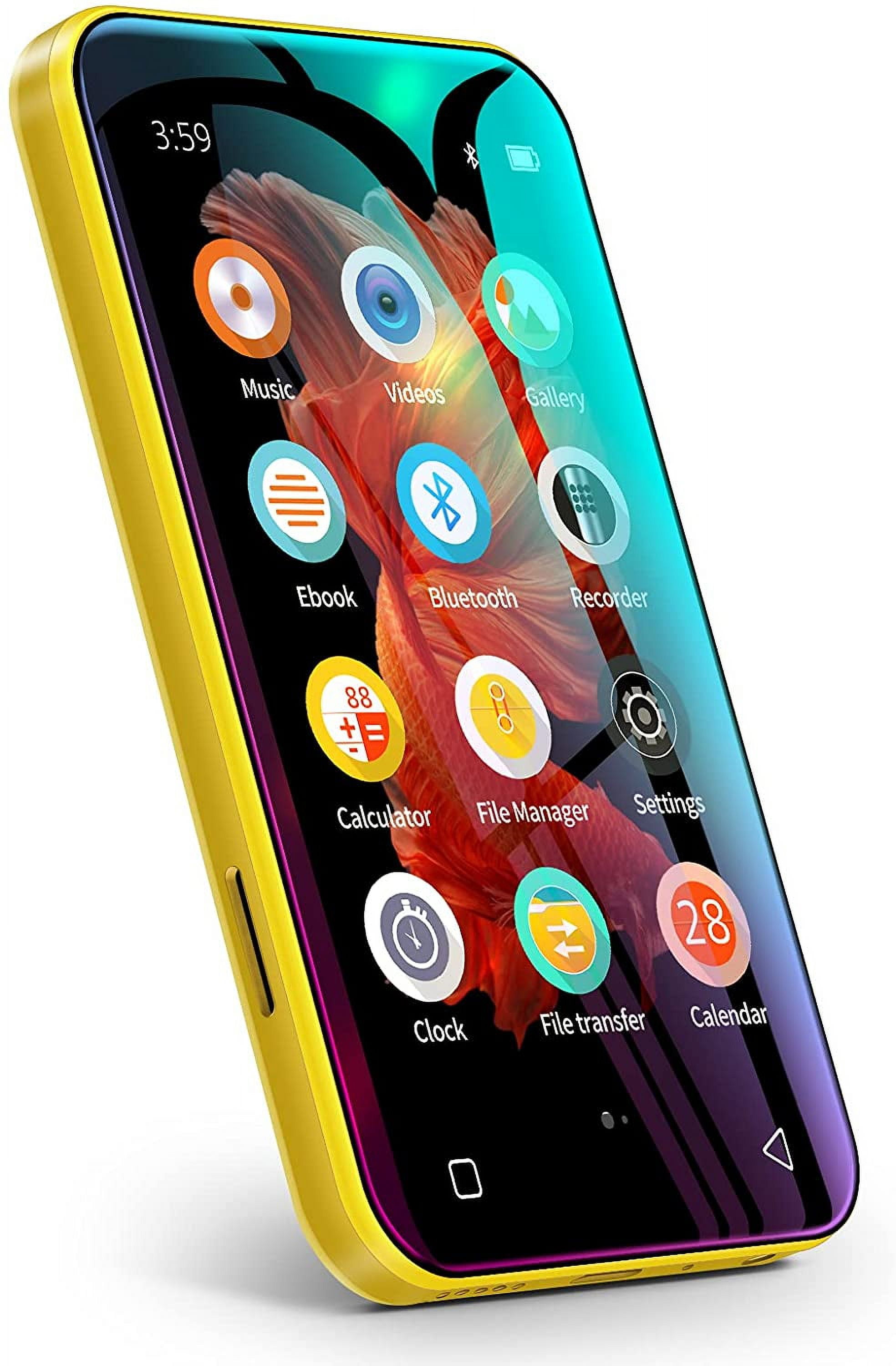 "TIMMKOO 72GB Bluetooth MP3 & MP4 Player, 4.0"" TouchScreen, HiFi Sound ...