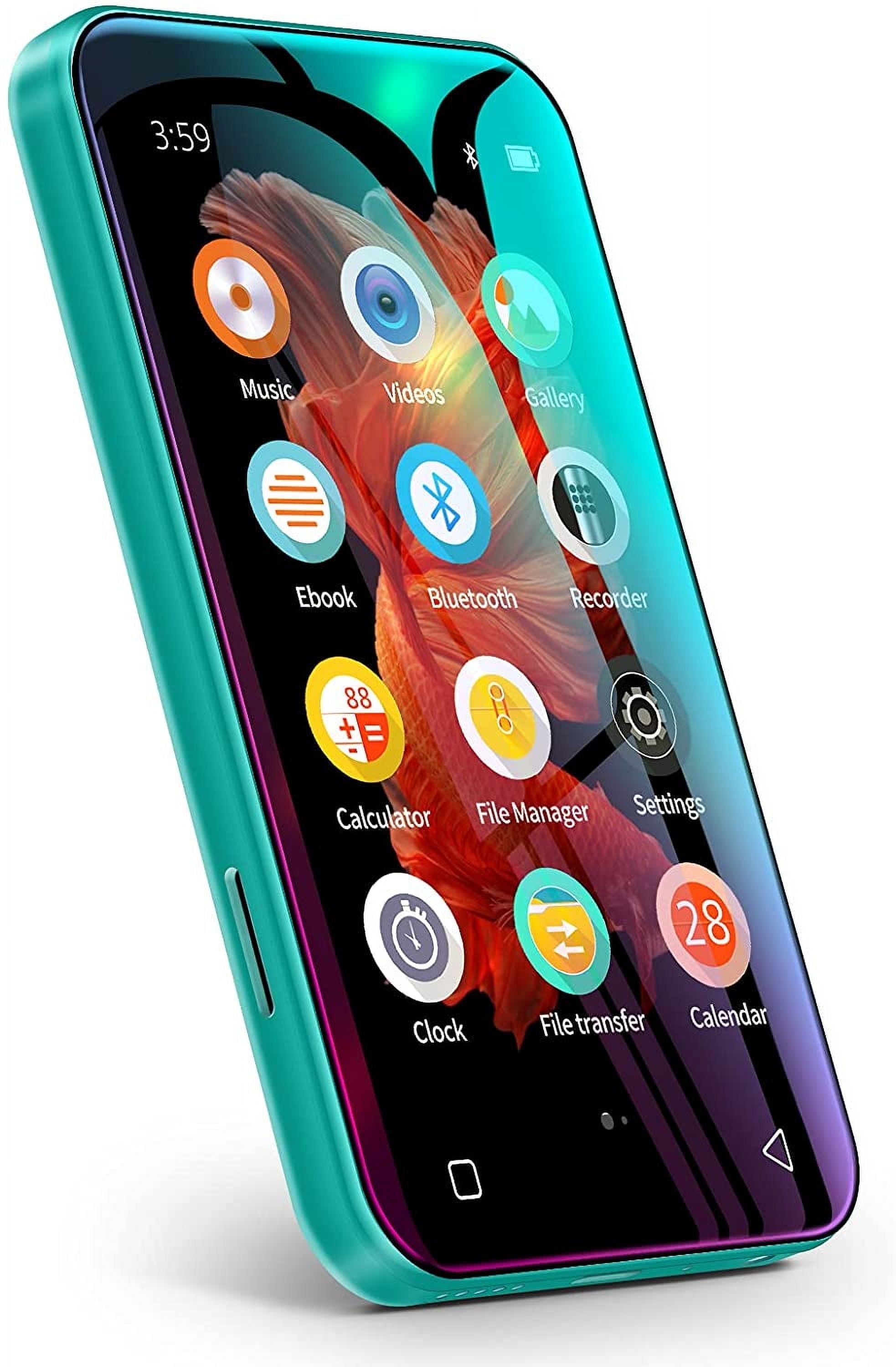 "TIMMKOO 72GB MP3 Player, Bluetooth, 4.0"" Touchscreen, HiFi Sound ...