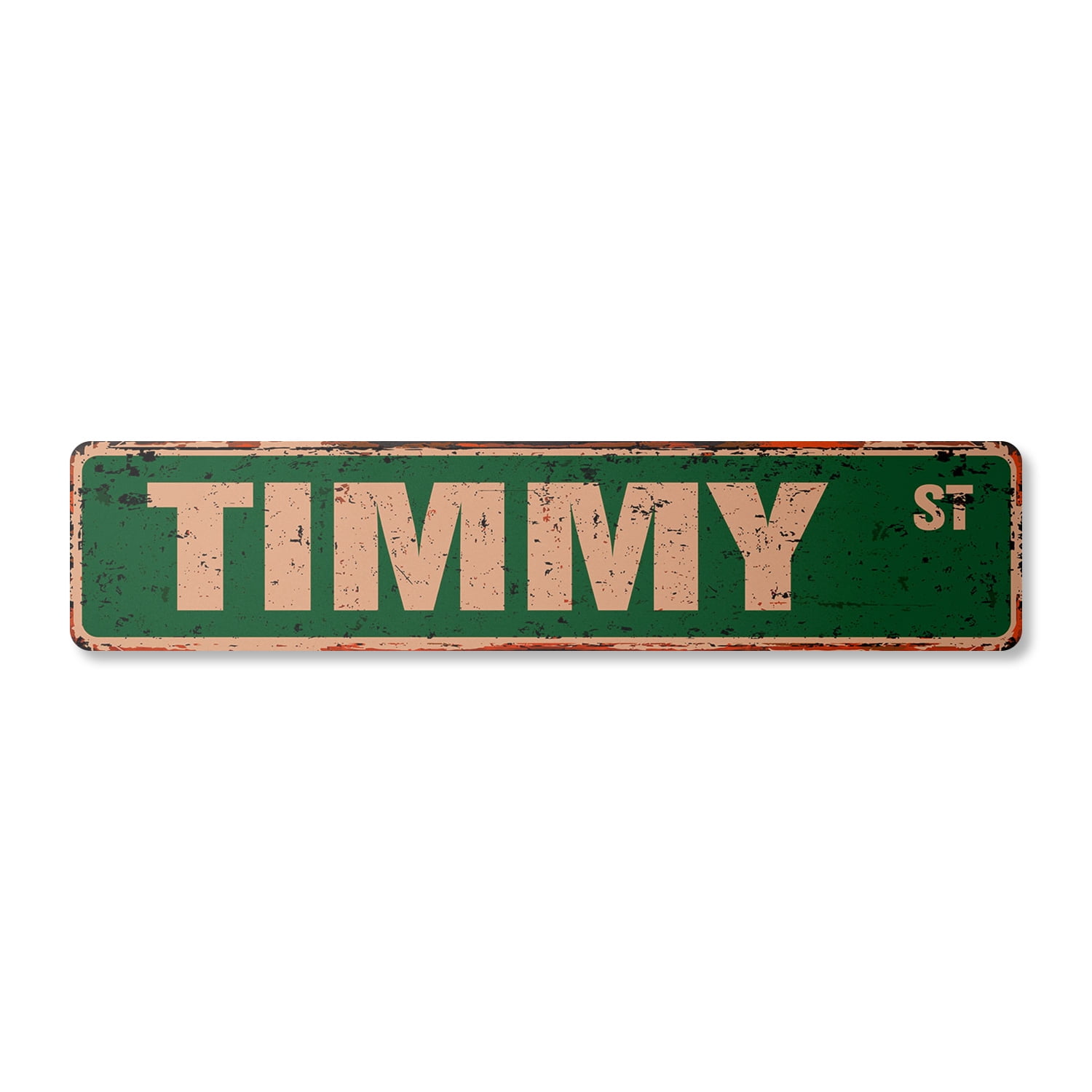 TIMMY Vintage Plastic Street Sign Childrens Name Room Sign | Indoor ...