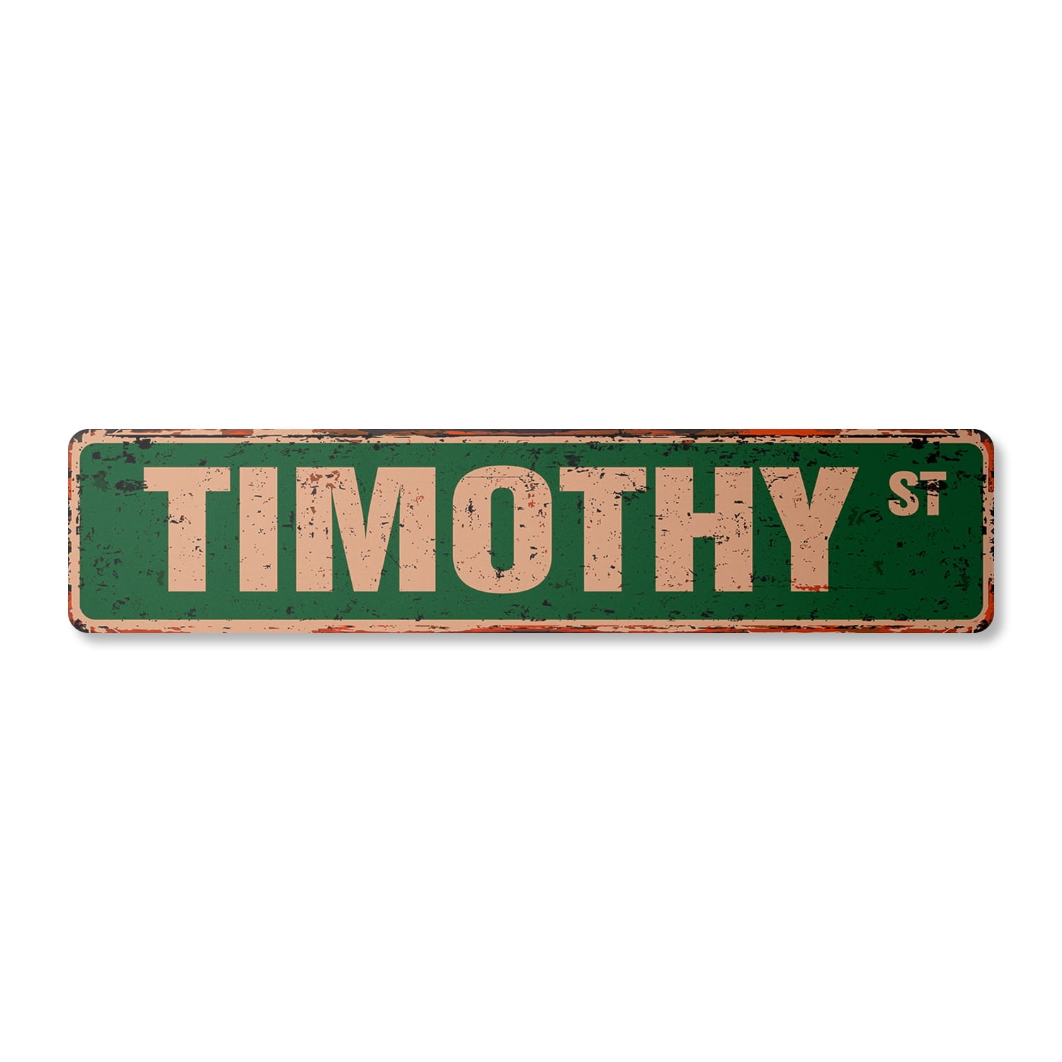 TIMOTHY Vintage Aluminum Street Sign Childrens Name Room Metal Sign ...