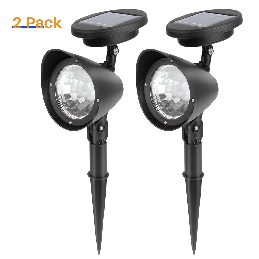 VIIWII Solar Lights Outdoor LED Spotlights, 2 Packs - Walmart.com