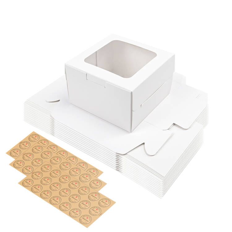 Way To Celebrate White Cake Boxes, 14" x 10" x 4", 2 Count - Walmart.com