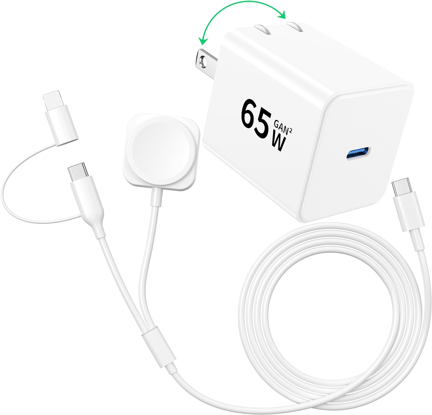 Ceptics USB C Wall Charger, 65W Ultra Compact with Quick Charge 3.0 PD ... Ceptics USB C Wall Charger, 65W Ultra Compact with Quick Charge 3.0 PD ...