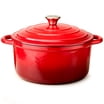 Carote 4.5QT Enamel Cast Iron Dutch Oven, 9.5 Inch Round Soup Pot with ...