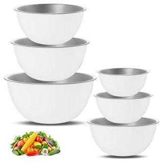 8 in. Dominion Ceramic Mixing Bowl Blue & White - pack of 4 - Walmart.com