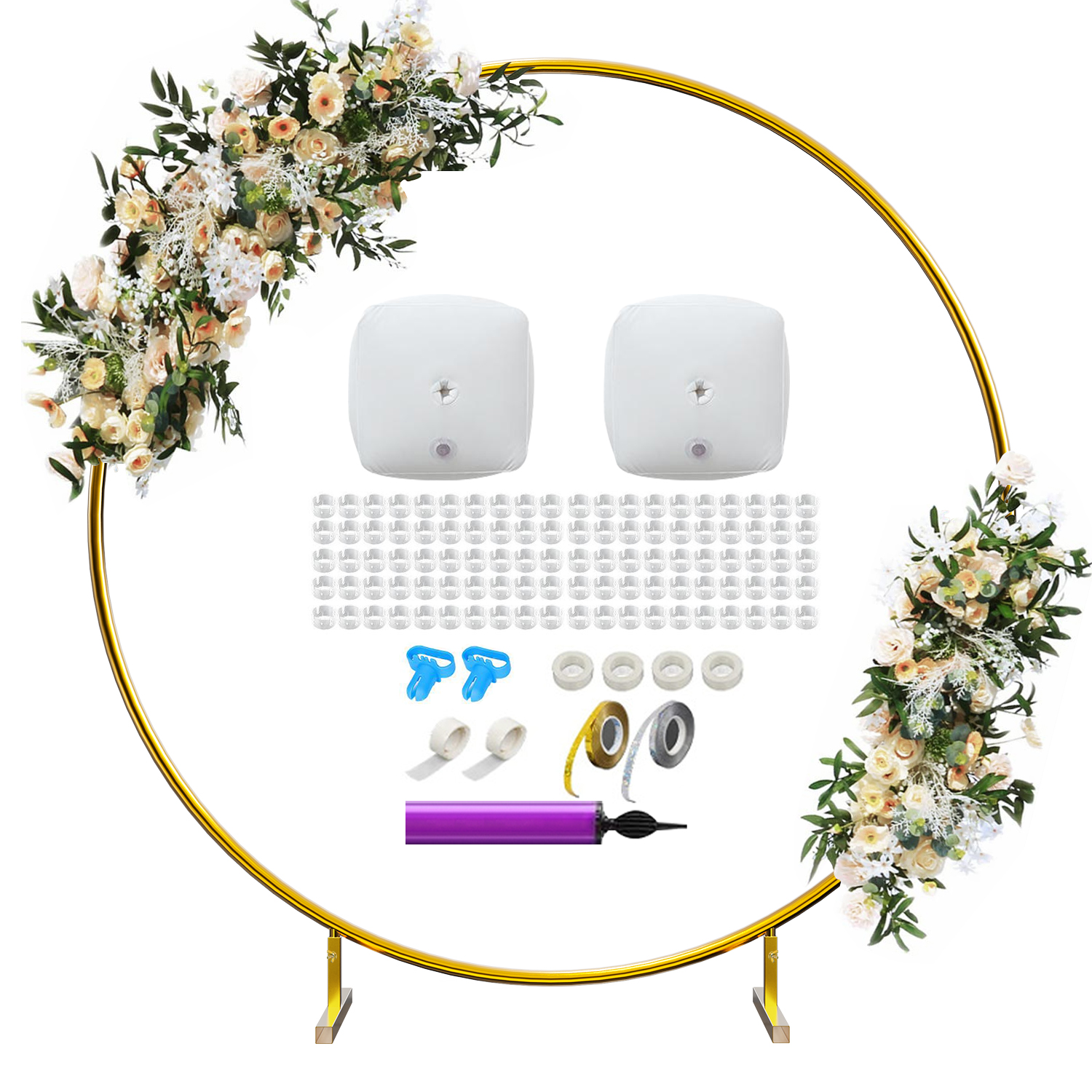 Balloon Circle Frame Kit,Balloon Arch Set Column Stand Base Frame Kit ...