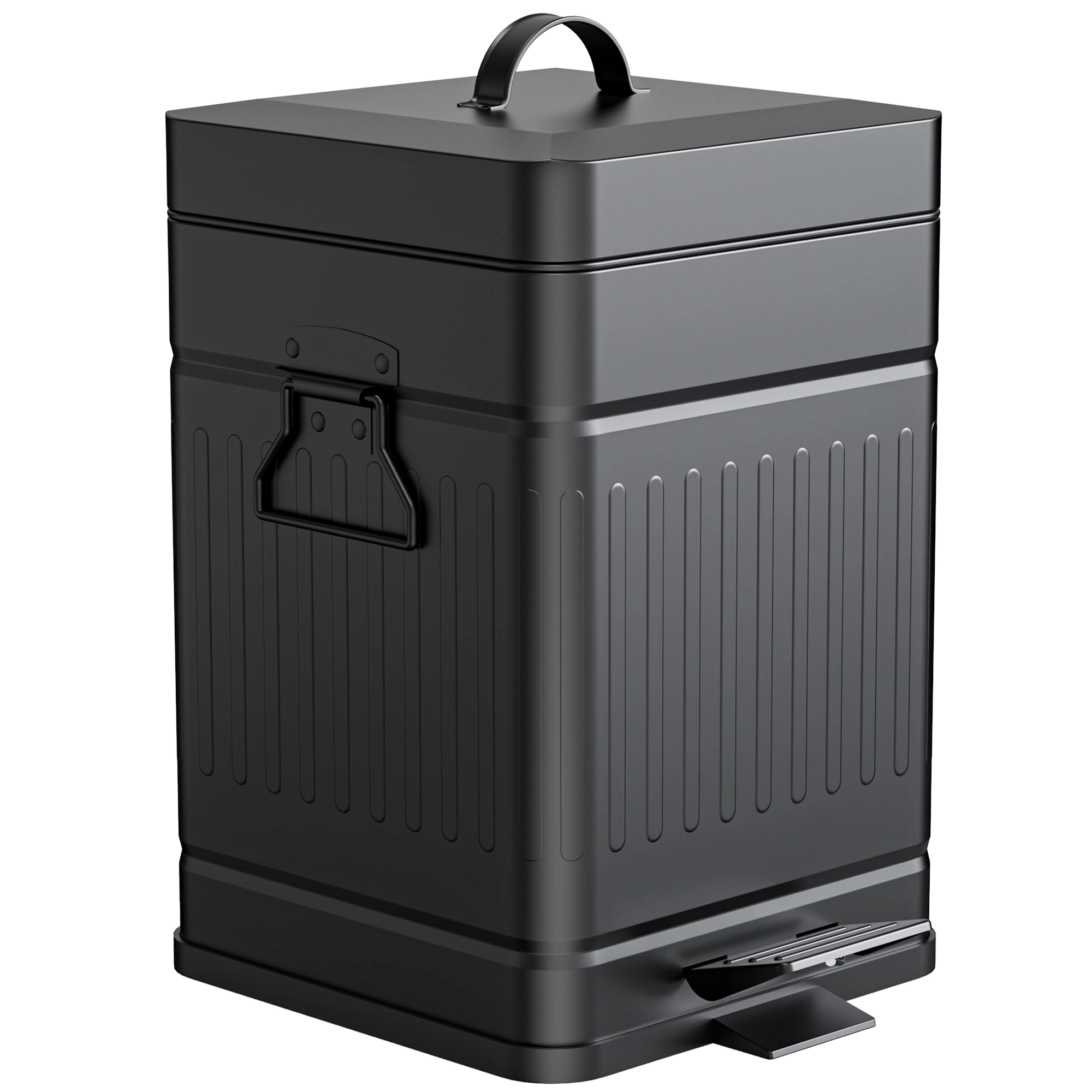 TINANA Small Trash Can with Lid: 5L, 1.3 Gallon Stainless Steel Dog ...