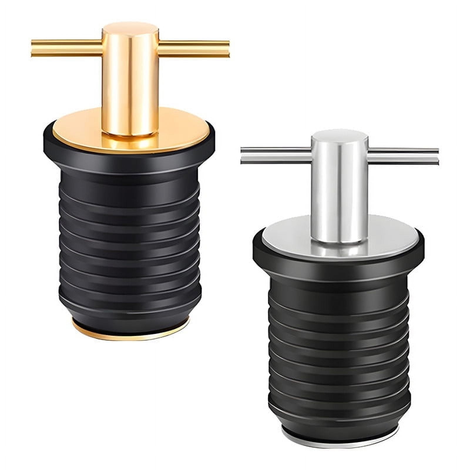 TINGDUANJIAN Brass Rubber Marine Boat Plug T-Handle (2 Count) - Walmart.com