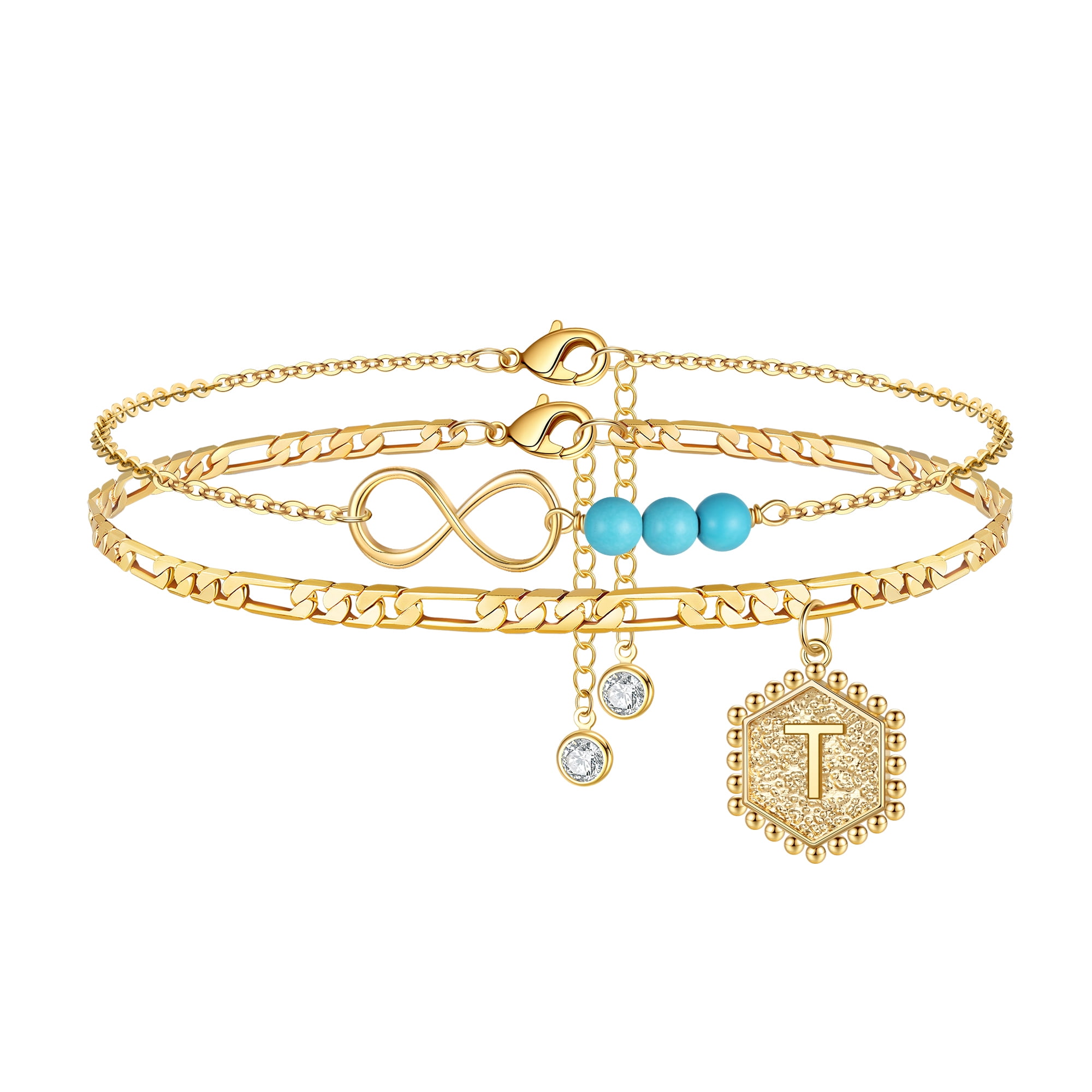 Initial infinity anklet bracelet store