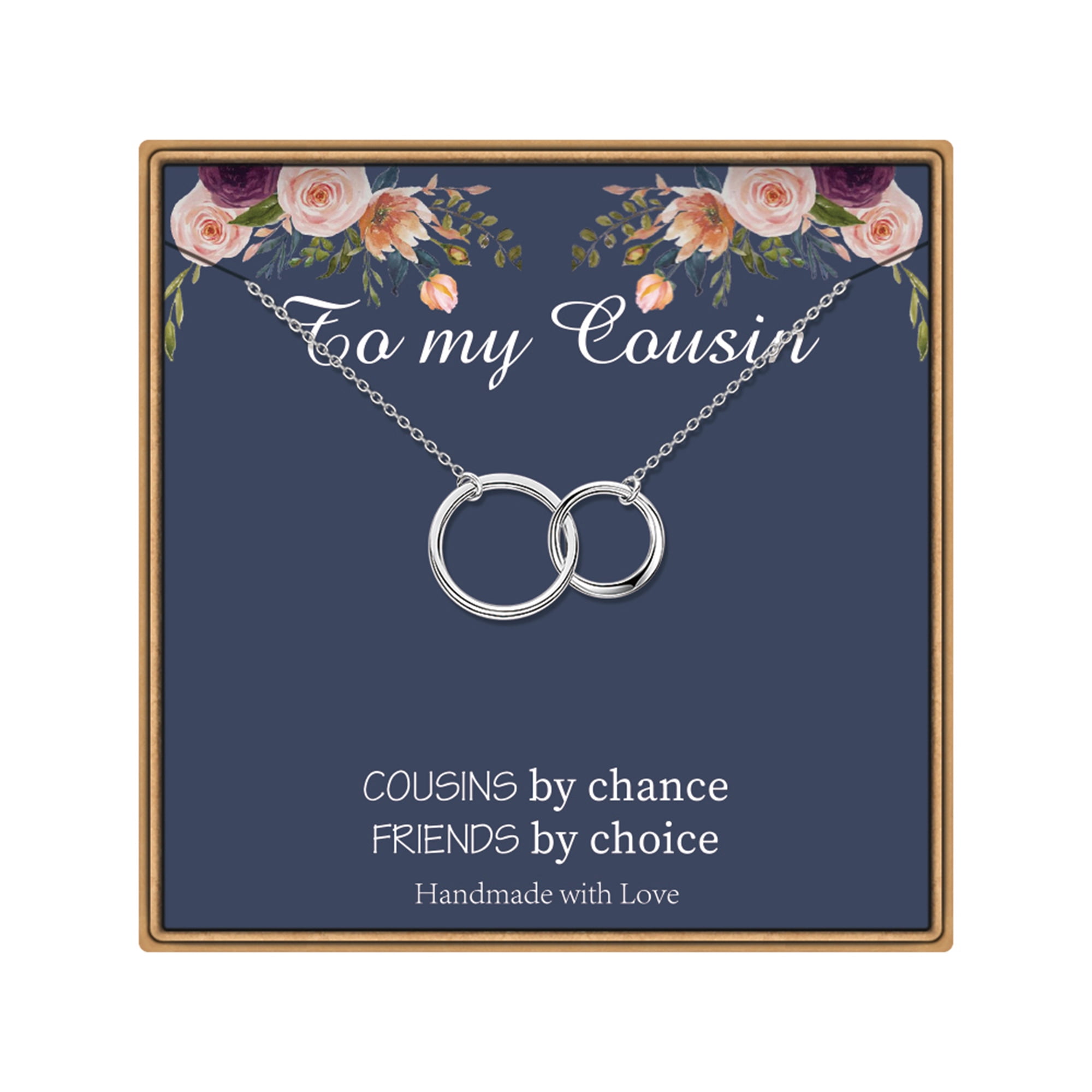TINGN Cousin Gifts Infinity Circles Necklace Cousin Gifts for Women ...