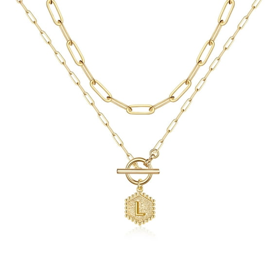 TINGN Layered Initial Necklaces for Women Layered Necklaces for Women ...