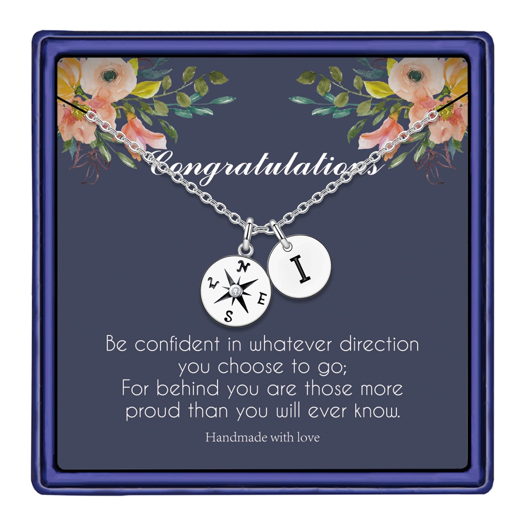 TINGN Graduation Gifts for Her 2024 Compass Necklace Graduation Gifts ...