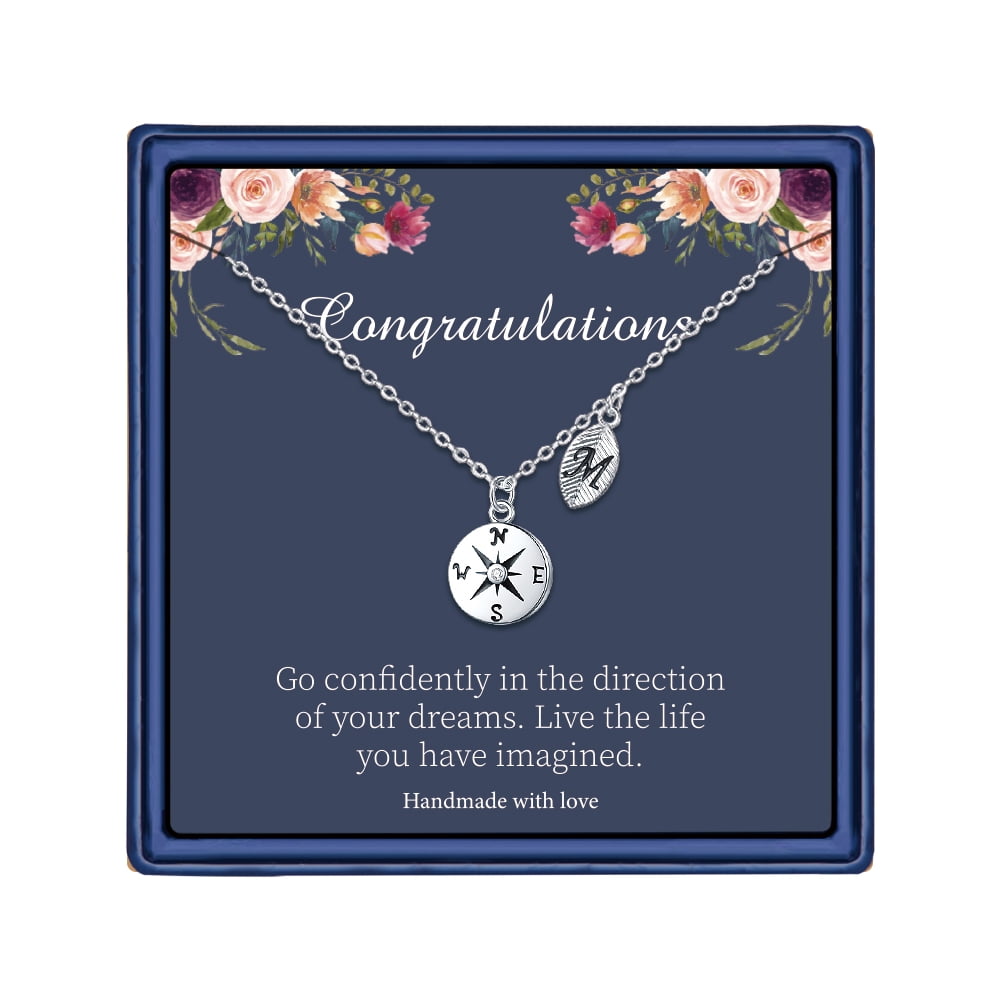 TINGN Graduation Gifts for Her 2024 Compass Necklace for Women ...