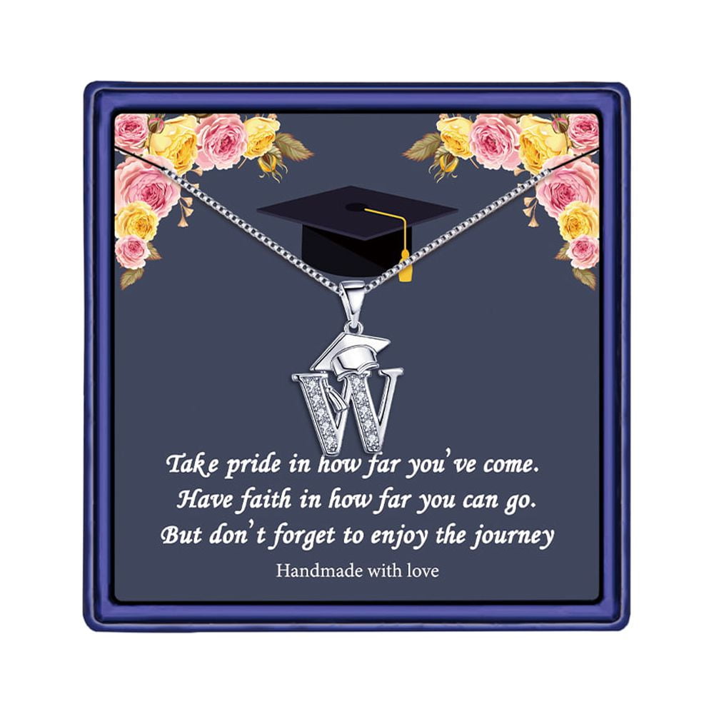 Tingn Graduation Gifts for Her 2025 Initial Meaningful Cap Pendant ...
