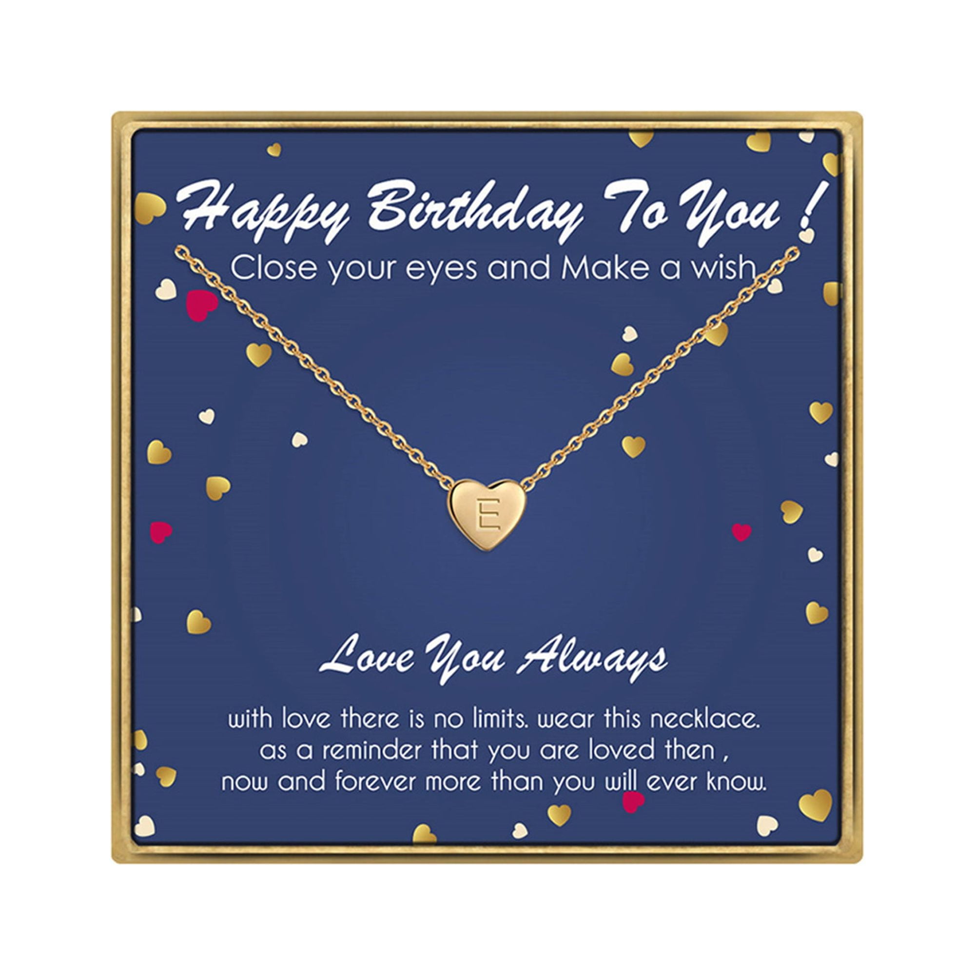 TINGN Initial Necklace Birthday Gifts - 14K Gold Filled Initial ...