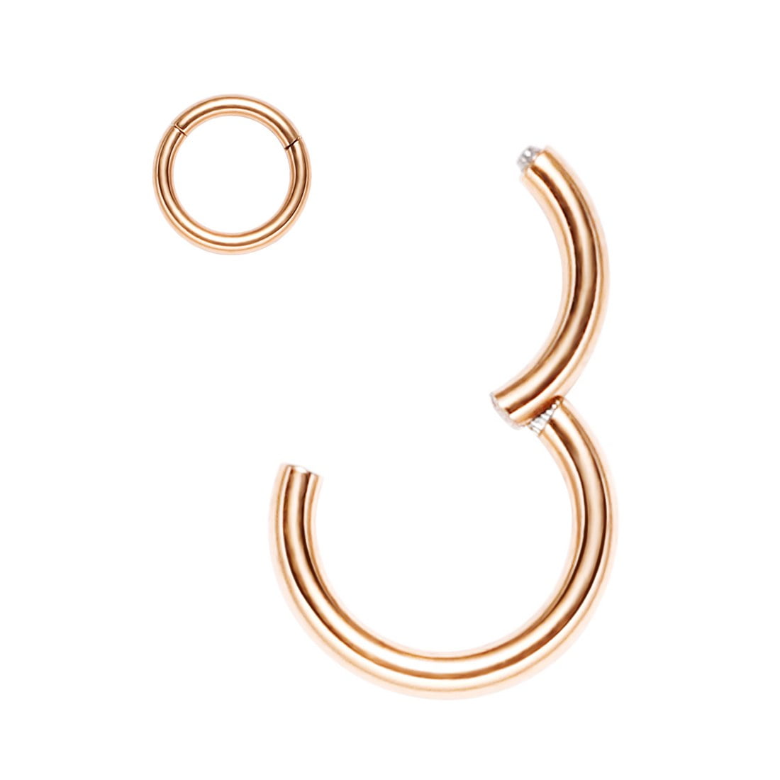 TINGN Nose Rings for Women Surgical Steel Hypoallergenic Hinged Small ...