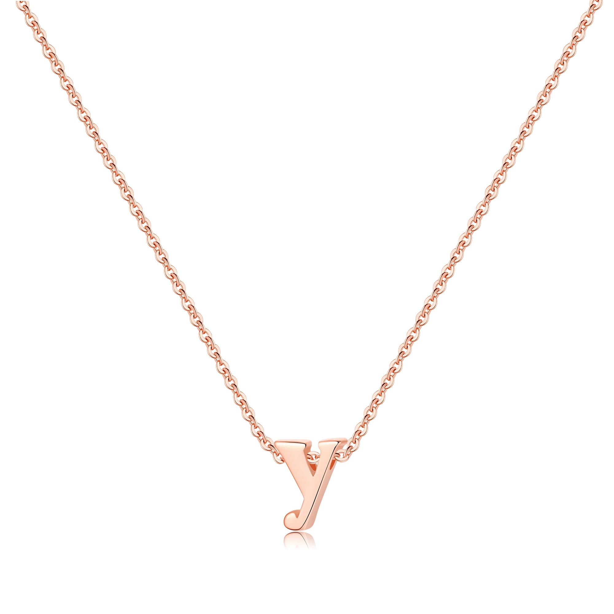 TINGN Tiny Initial Necklace for Women 14K Gold Plated Initial Necklaces ...