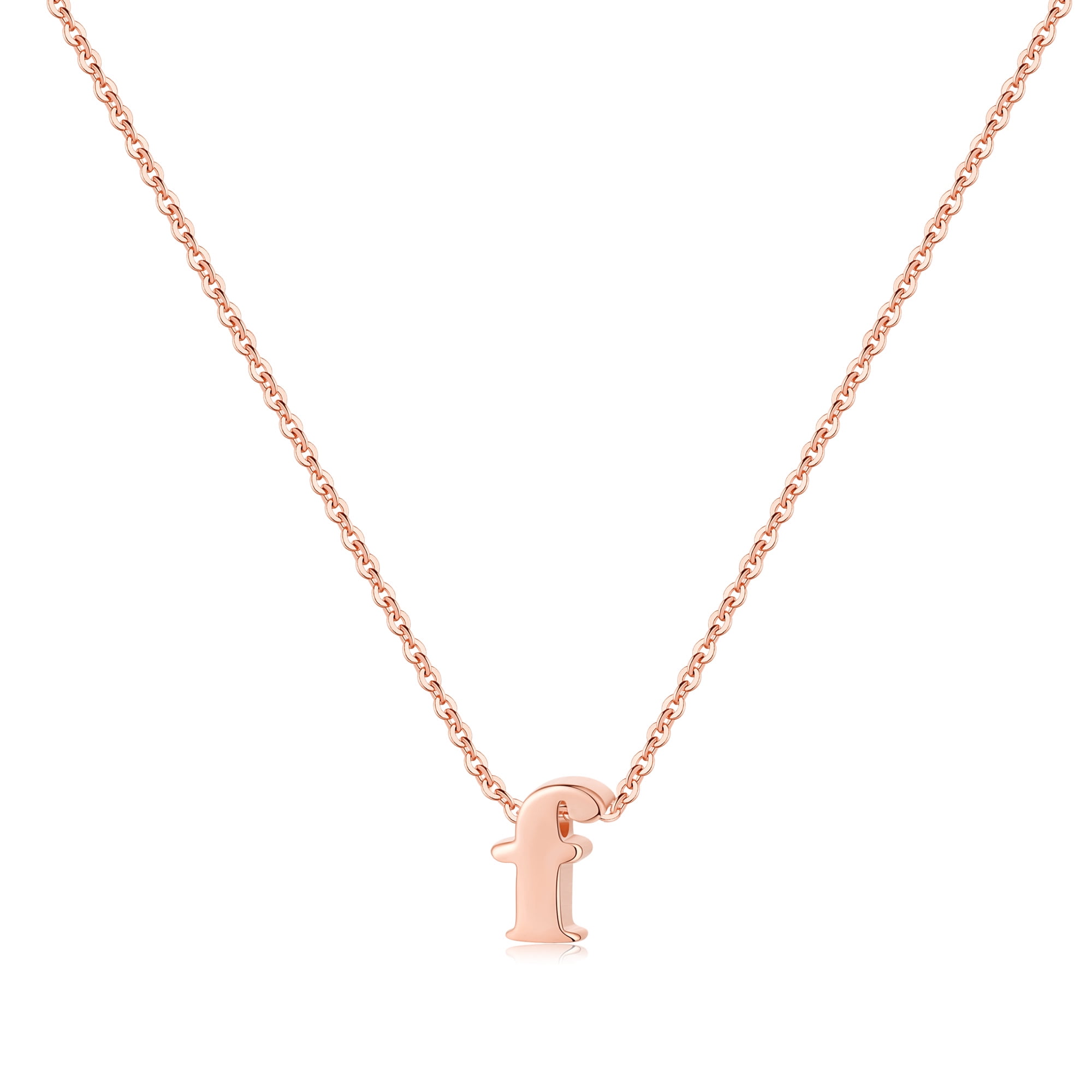 TINGN Tiny Initial Necklace for Girls 14K Gold Plated Initial Necklaces ...