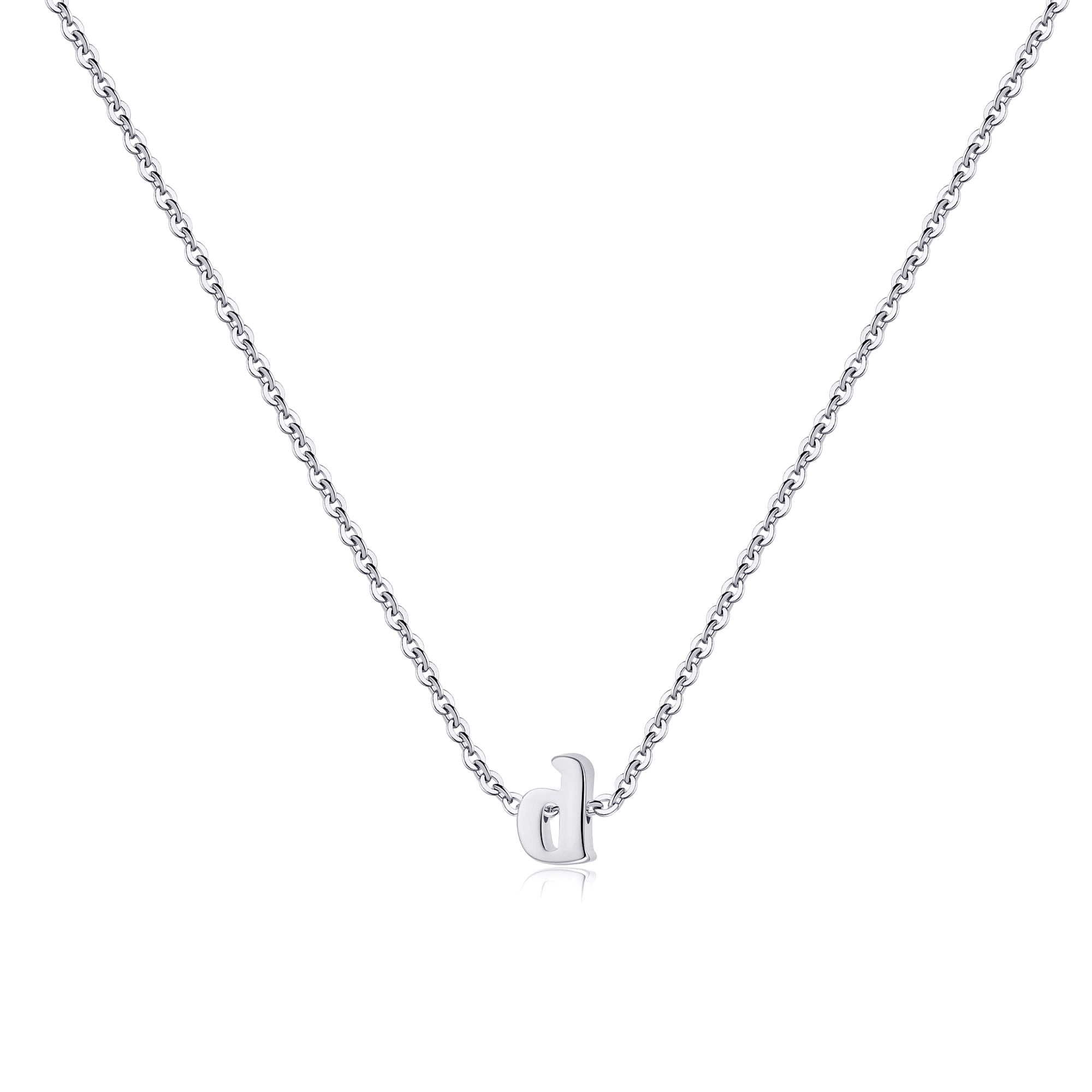 TINGN Tiny Initial Necklace for Girls 14K Gold Plated Initial Necklaces ...