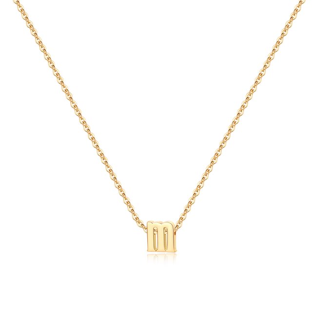 TINGN Tiny Initial Necklace for Girls 14K Gold Plated Initial Necklaces ...