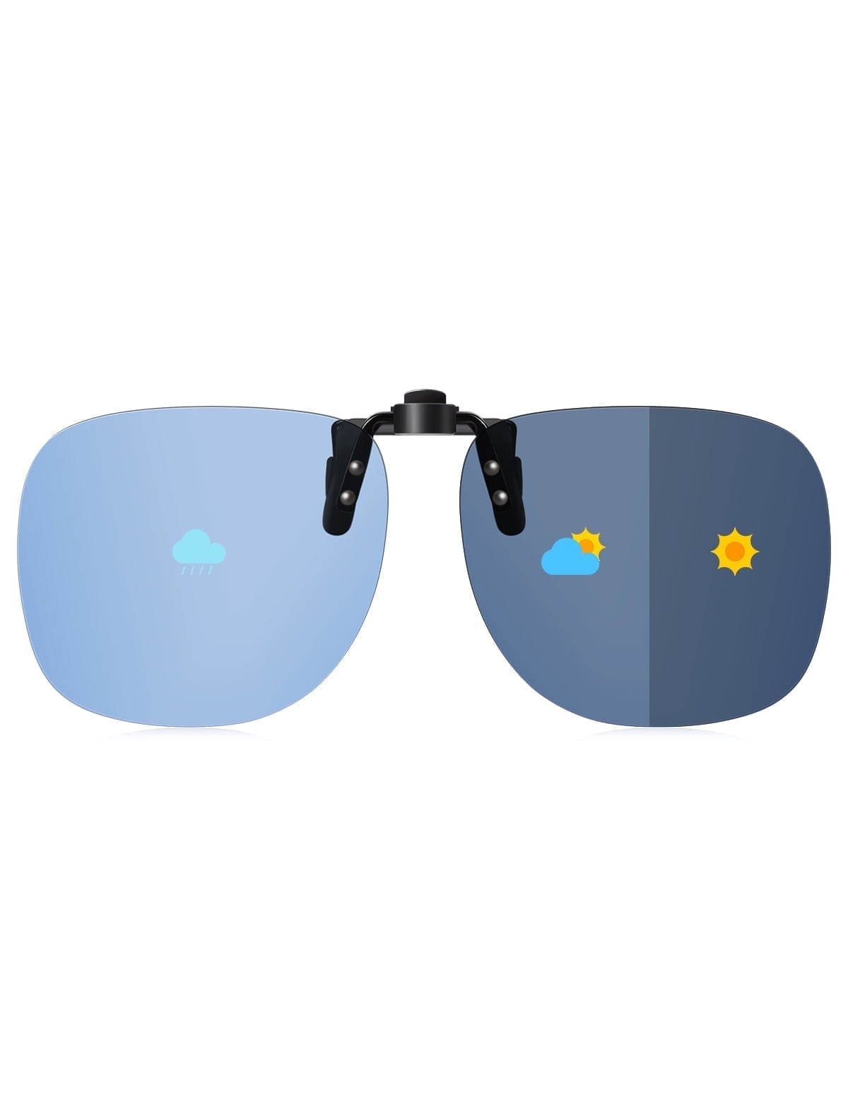 TINHAO Clip On Sunglasses Polarized Photochromic Over Prescription ...