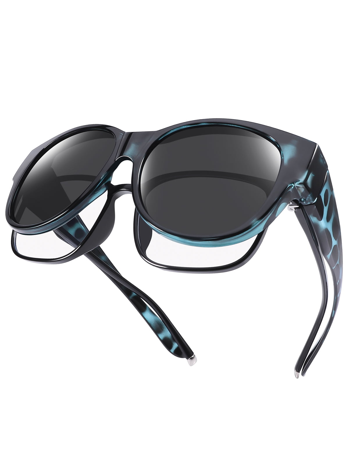 TINHAO Fit Over Glasses Sunglasses for Women Men Large Cat Eye ...