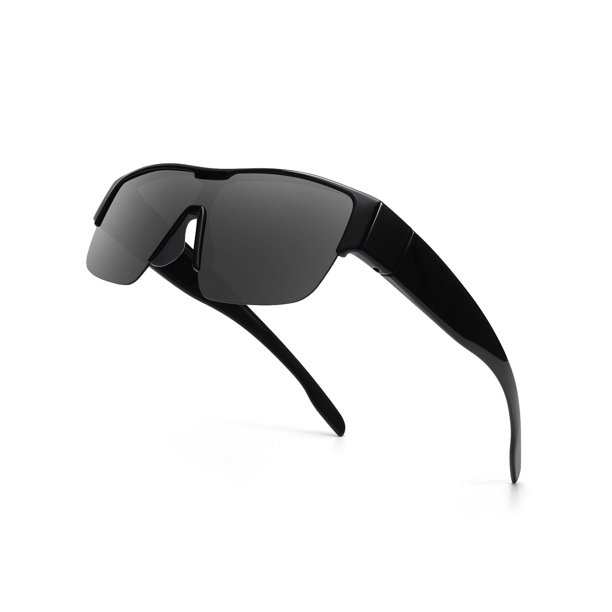 Tinhao Fit Over Glasses Wraparound Glasses Fashion Rimless Wear Over Glasses Polarized