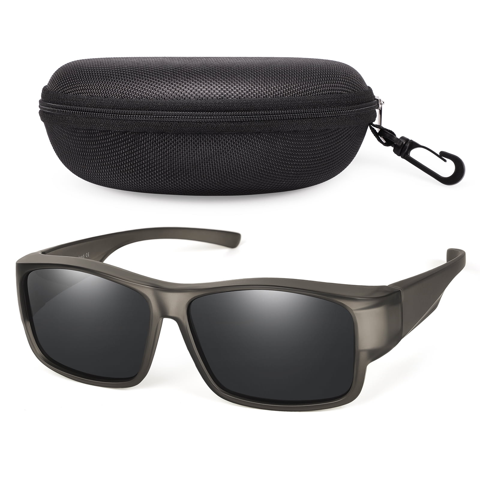 TINHAO Fit Over Polarized Sunglasses Over Glasses, Wrap Around ...