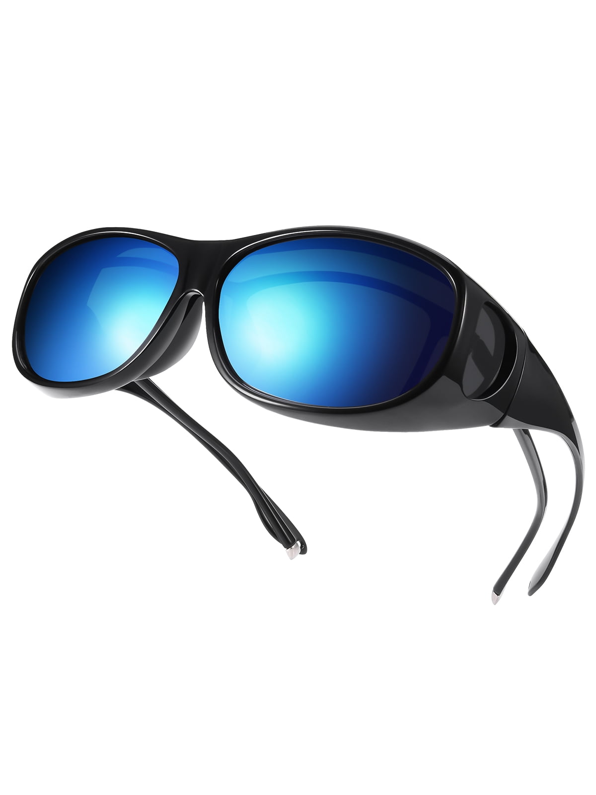 TINHAO Fit Over Wrap Sunglasses Polarized Wear Over Eyeglasses 100% UV ...