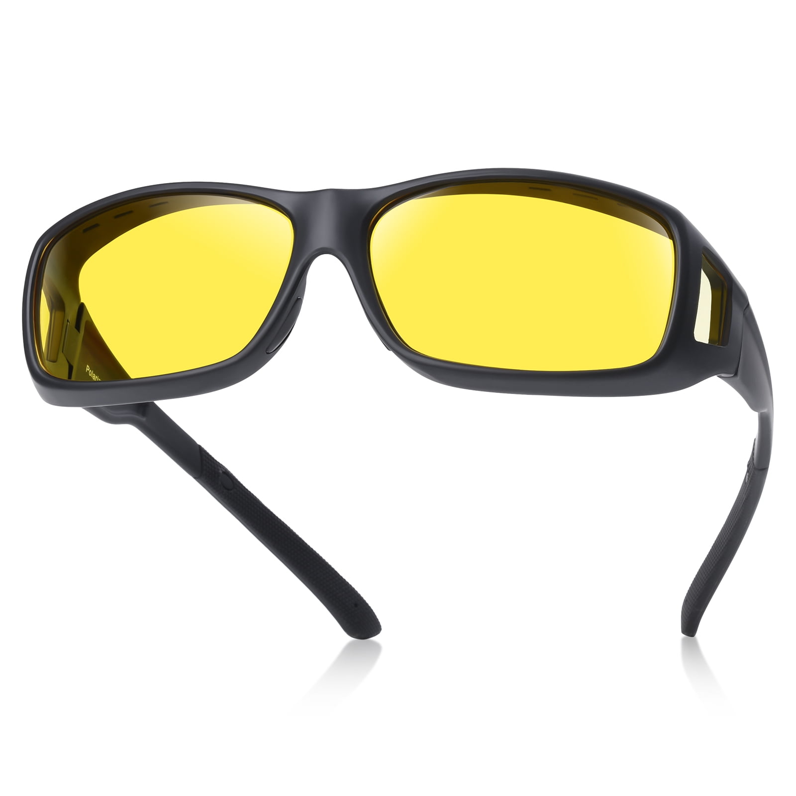 TINHAO HD Polarized Night Driving Glasses Fit Over Glasses for Men ...