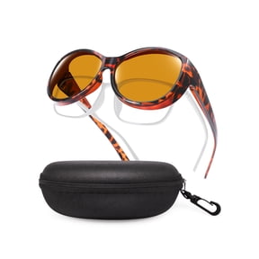 TINHAO Fit Over Glasses Sunglasses, Cat Eye, Polarized UV400 ...