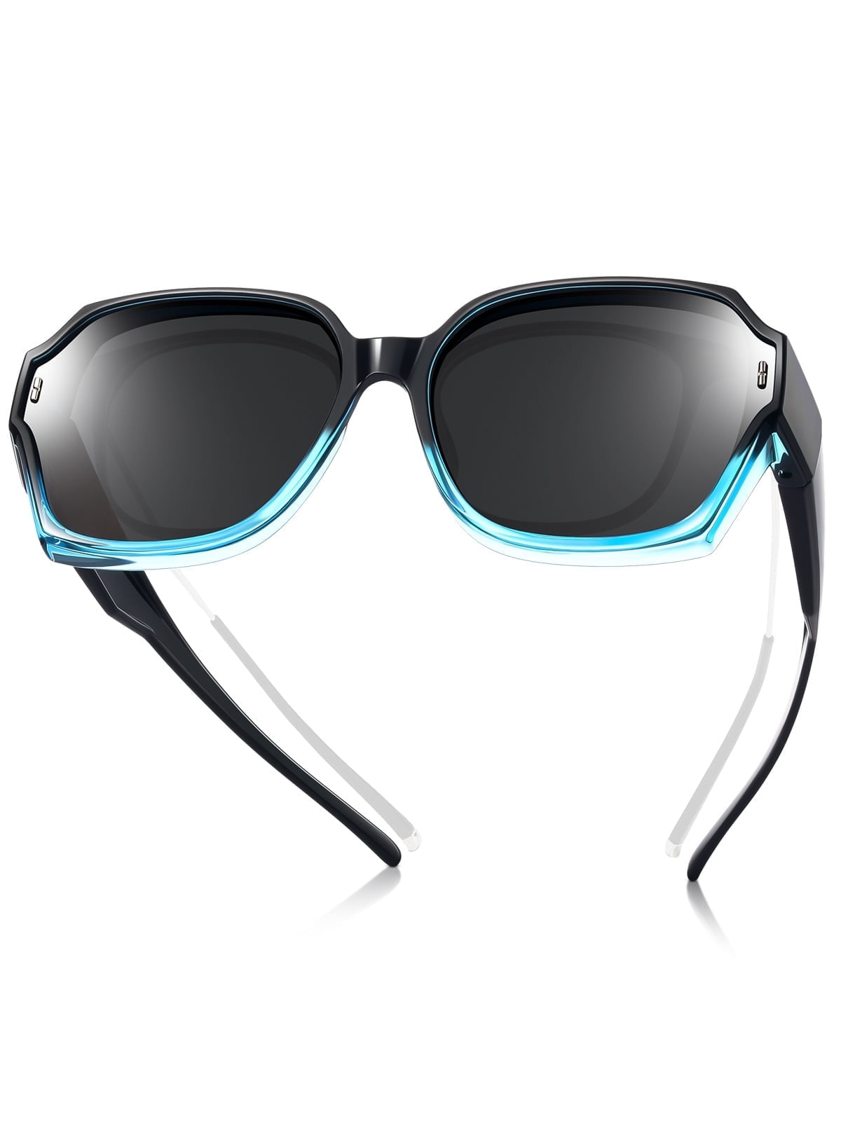 TINHAO Oversized Sunglasses Fit Over Glasses for Women, Polarized ...