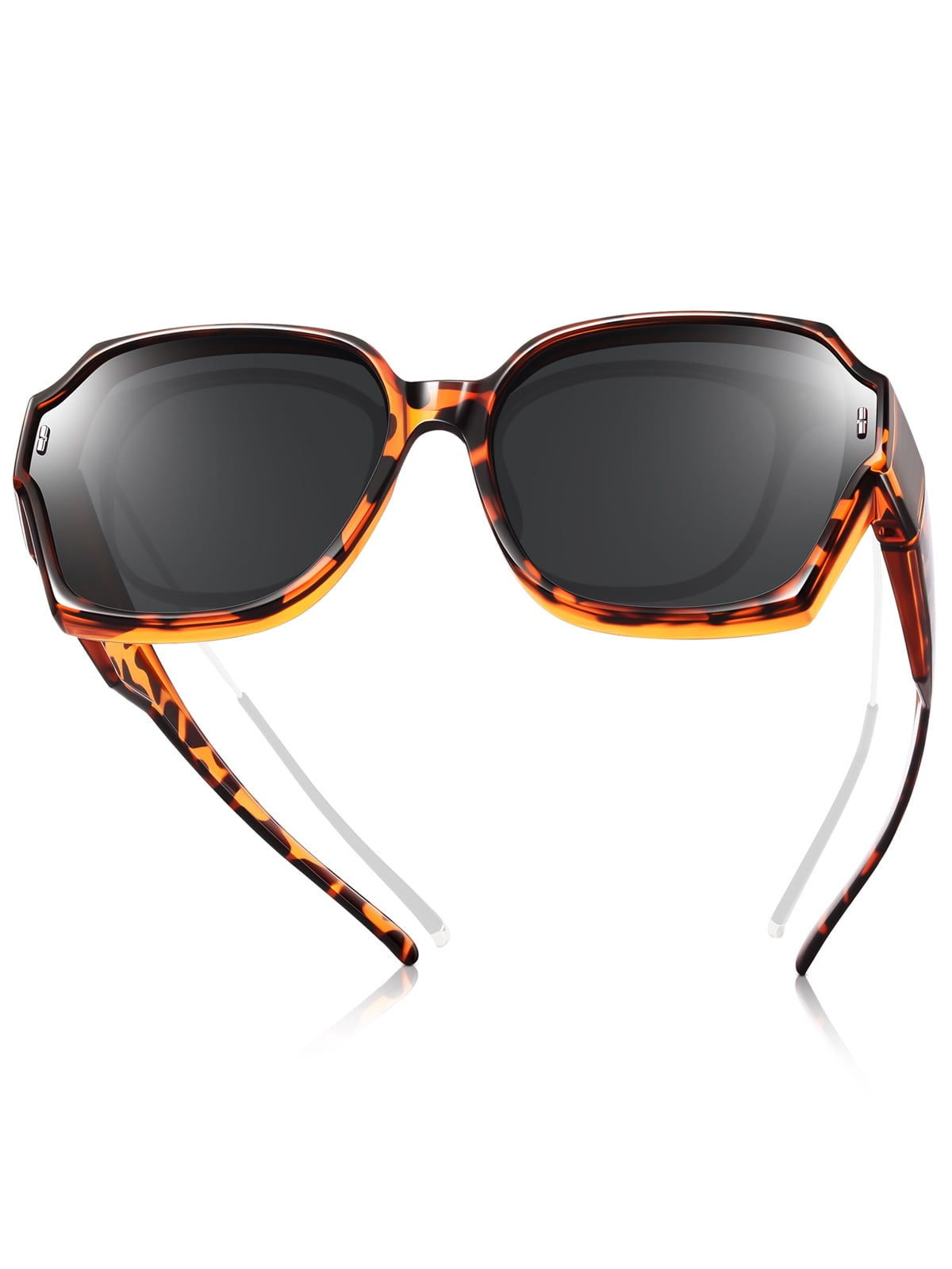 TINHAO Oversized Sunglasses Fit Over Glasses for Women, Polarized ...