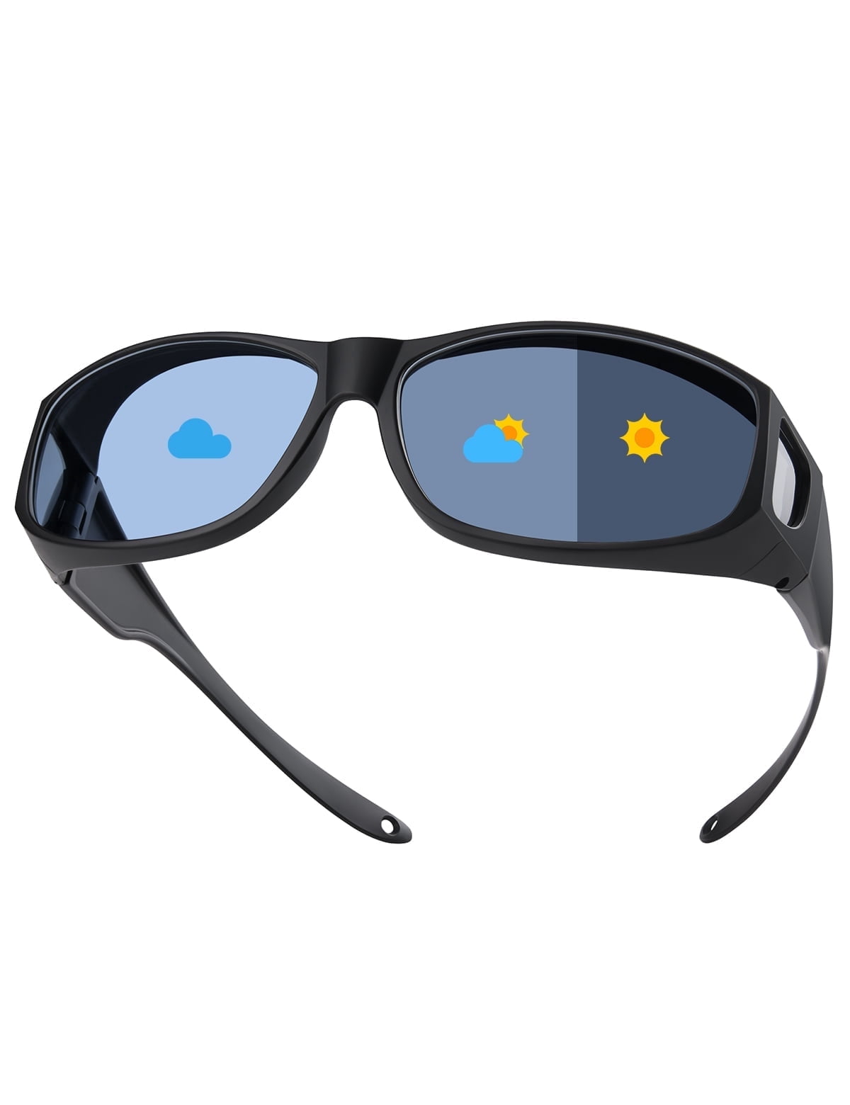 TINHAO Photochromic Polarized Fit Over Sunglasses UV400 Blue Light ...