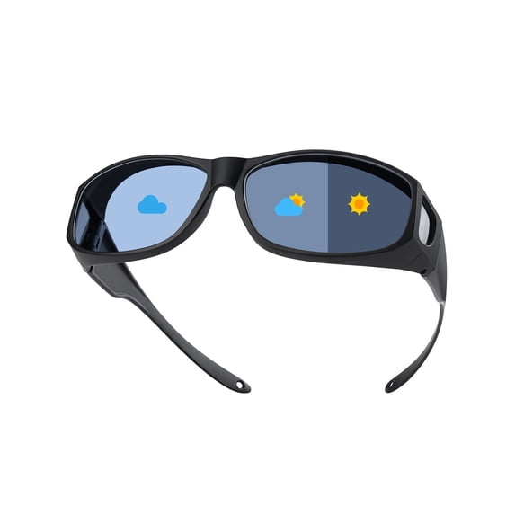 TINHAO Photochromic Polarized Fit Over Sunglasses UV400 Blue Light ...