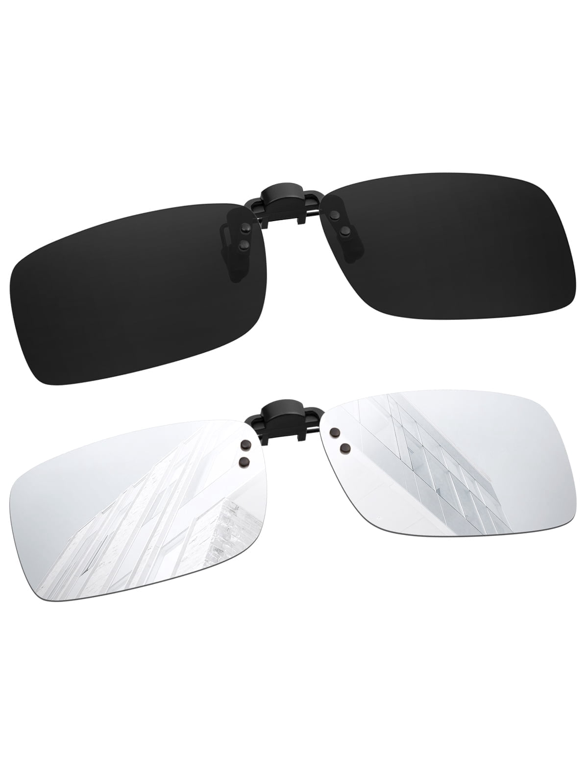 TINHAO Polarized Clip-on Sunglasses Flip Up UV400 Protection Clip ...