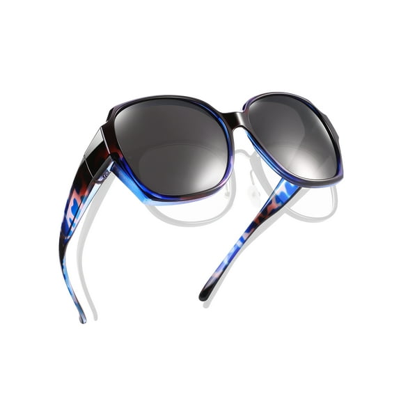 I Polarized Sunglasses Fit Over Glasses for Men Women, Oversized Square ...