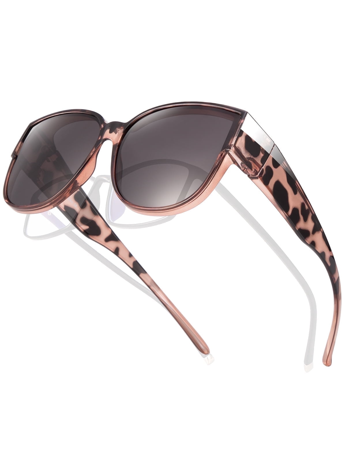 TINHAO Polarized Oversized Sunglasses, Fit Over Glasses, UV400 ...