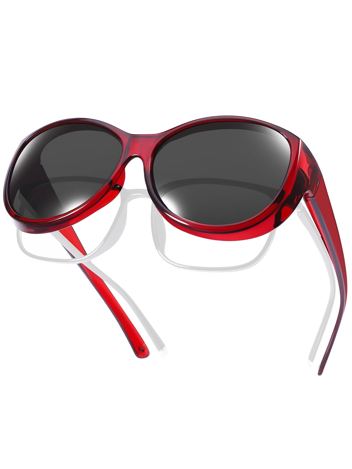 TINHAO Womens Polarized Fit Over Glasses Sunglasses Wear over Glasse ...