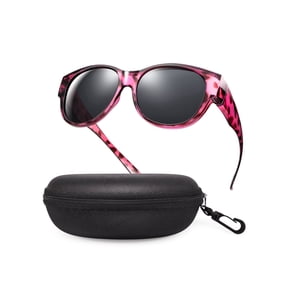TINHAO Fit Over Glasses Sunglasses, Cat Eye, Polarized UV400 ...