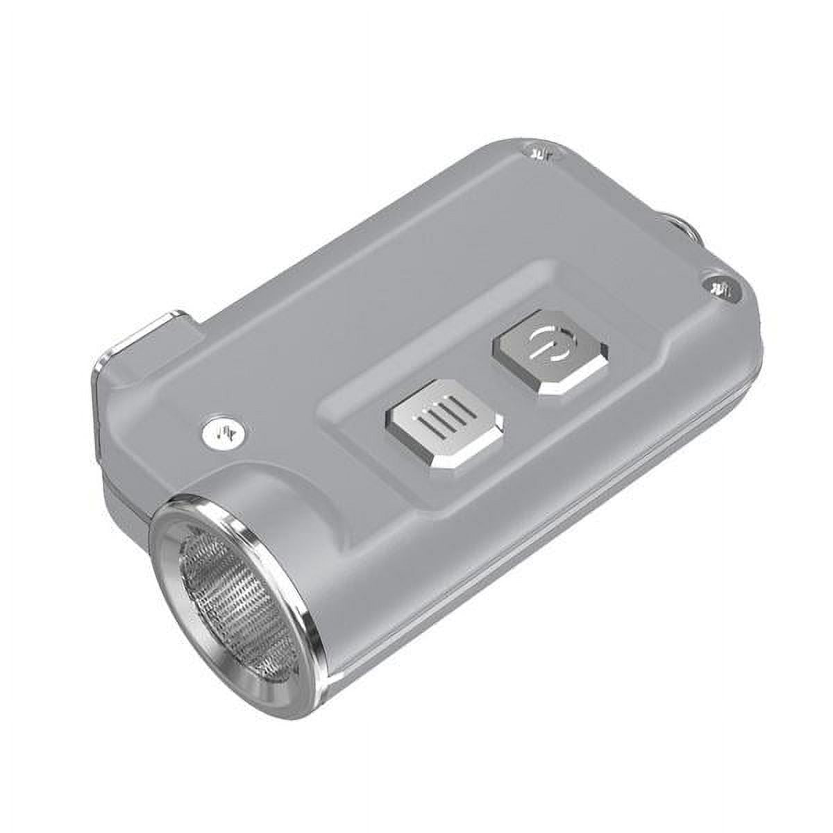 TINI Mini Metallic Micro USB Rechargeable Keychain Light -380 Lumens ...