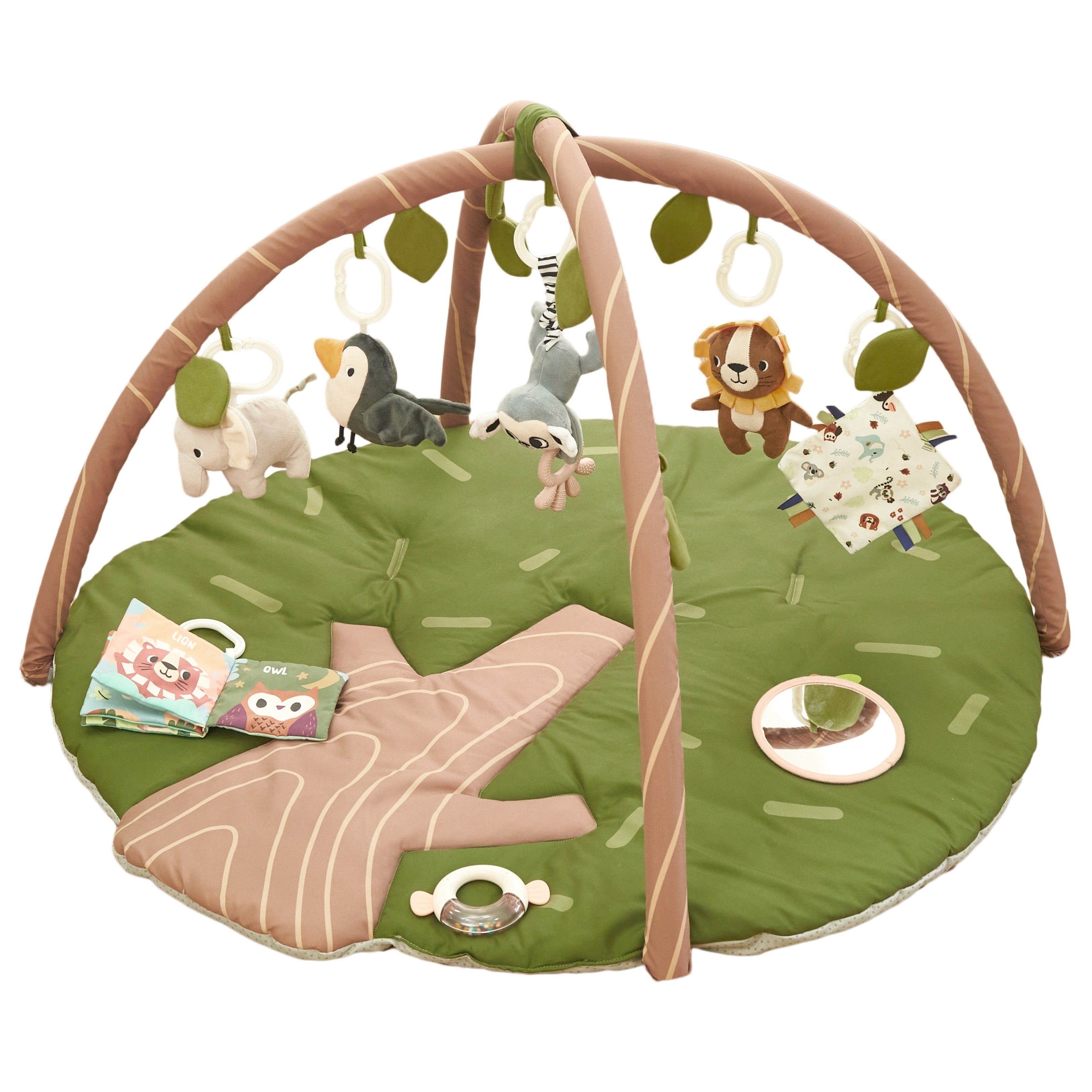 Baby Play Mat with 8 Toys – Jungle Safari Tummy Time Mat for Infants ...