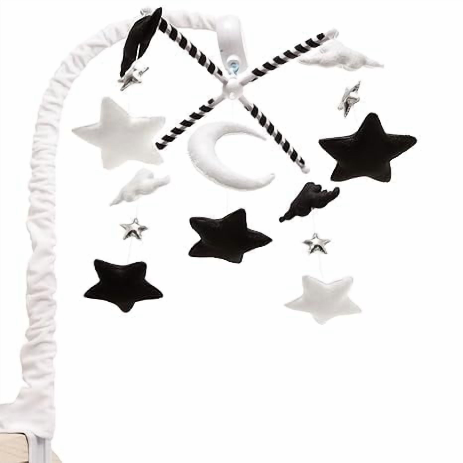 Tinitigies Montessori Crib Mobile for Newborn ‚Äì High-Contrast B&W ...