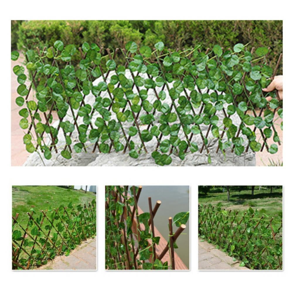 TINKER 78.7 x 11in (Max) Adjustable Artificial Ivy Privacy Fence Screen ...