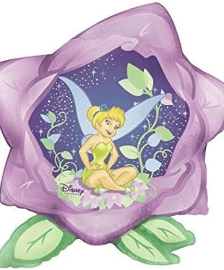 TINKER BELL FLOWER Balloon • Large Shape Foil Mylar Balloon • Party ...
