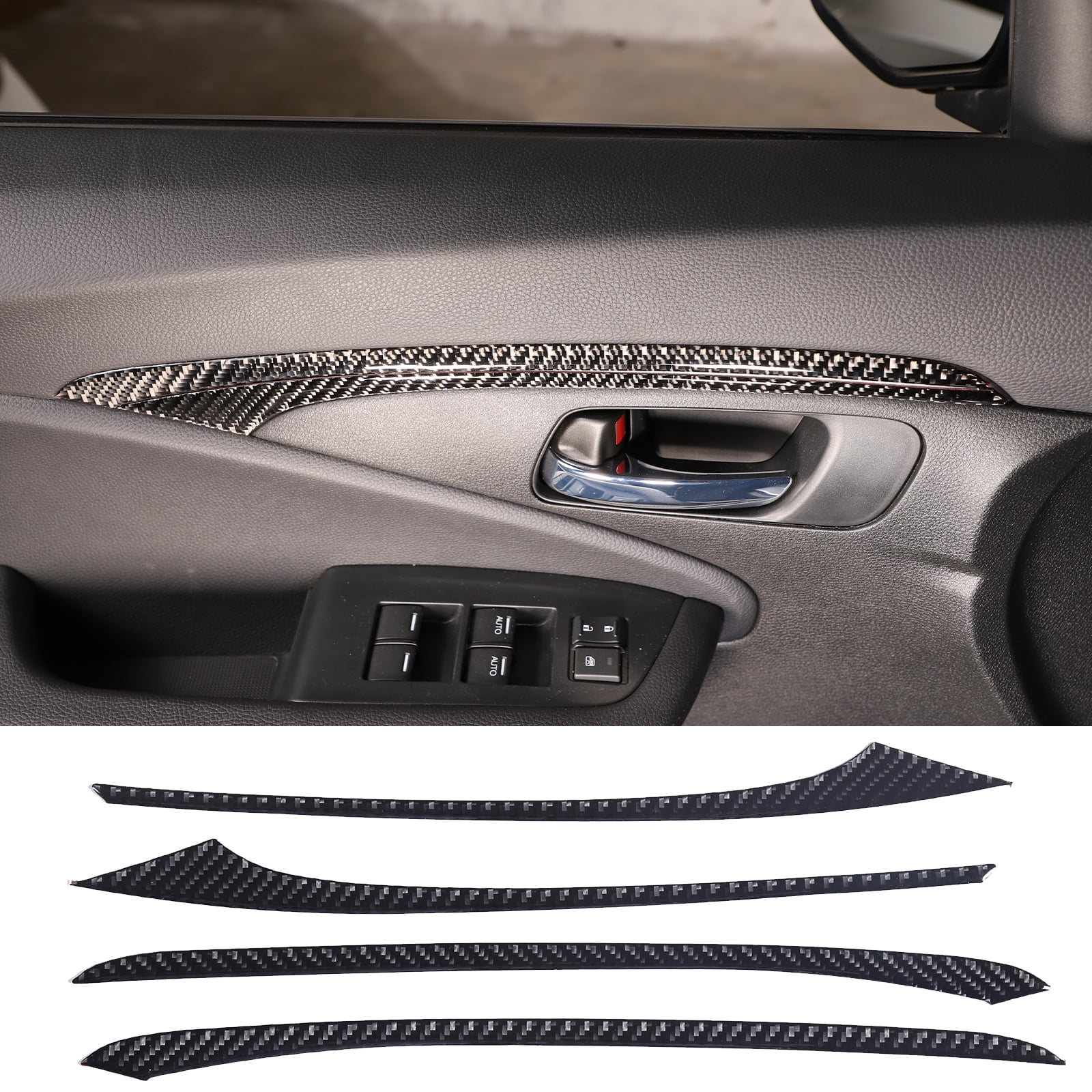TINKI 4PCS Front Door Decoration Cover Trim for Honda Pilot 2016-2022 ...